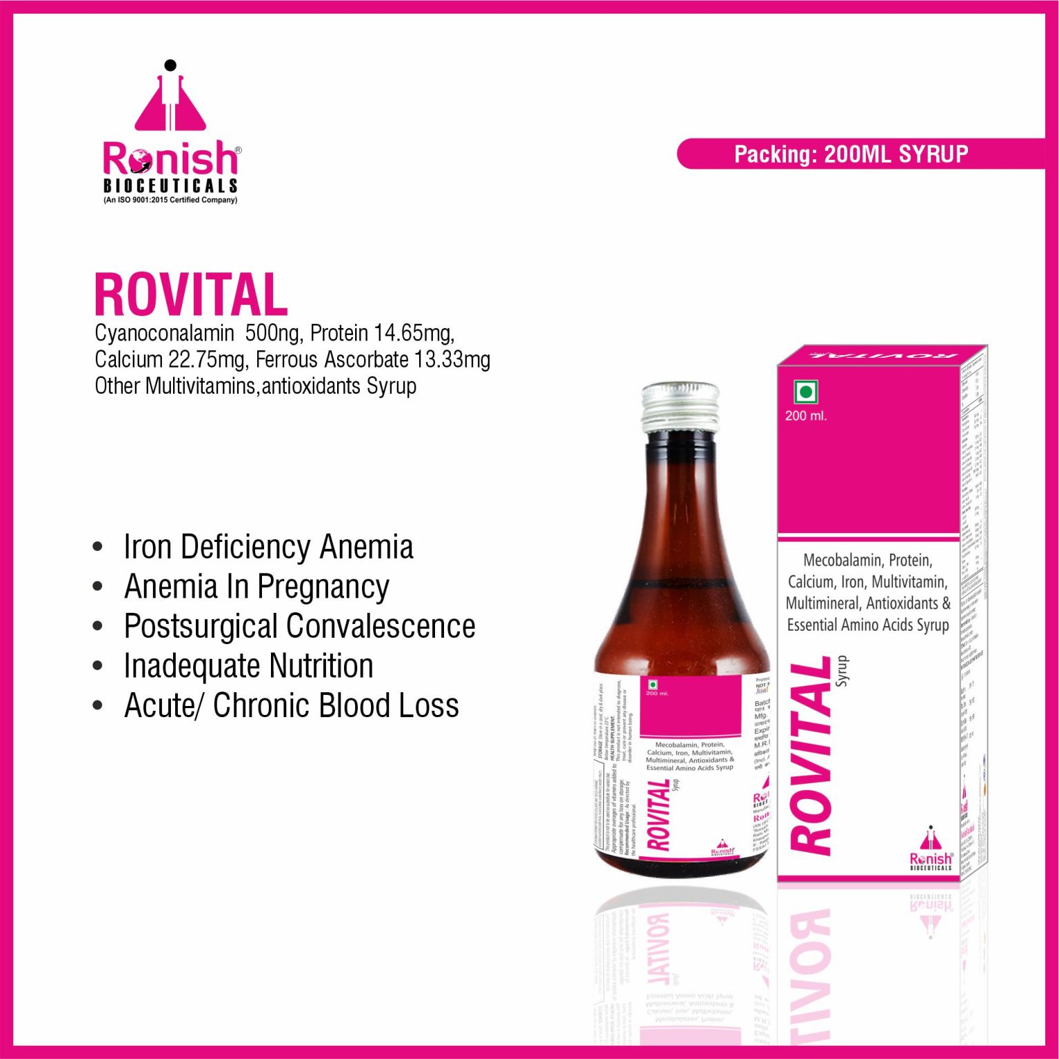 ROVITAL 200 ML - Ronish Bioceuticals