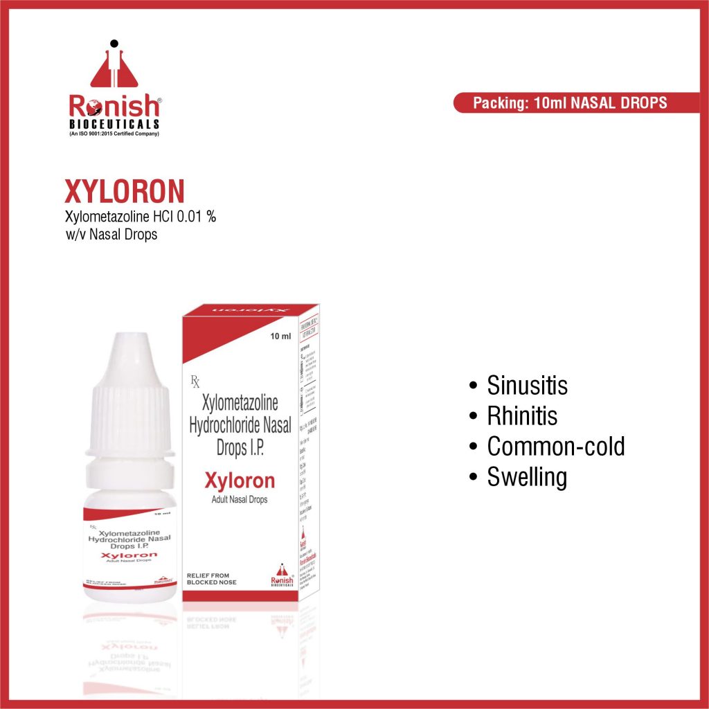 Xylometazoline Hydrochloride 0.1 Nasal Drops | Ronish bioceuticals