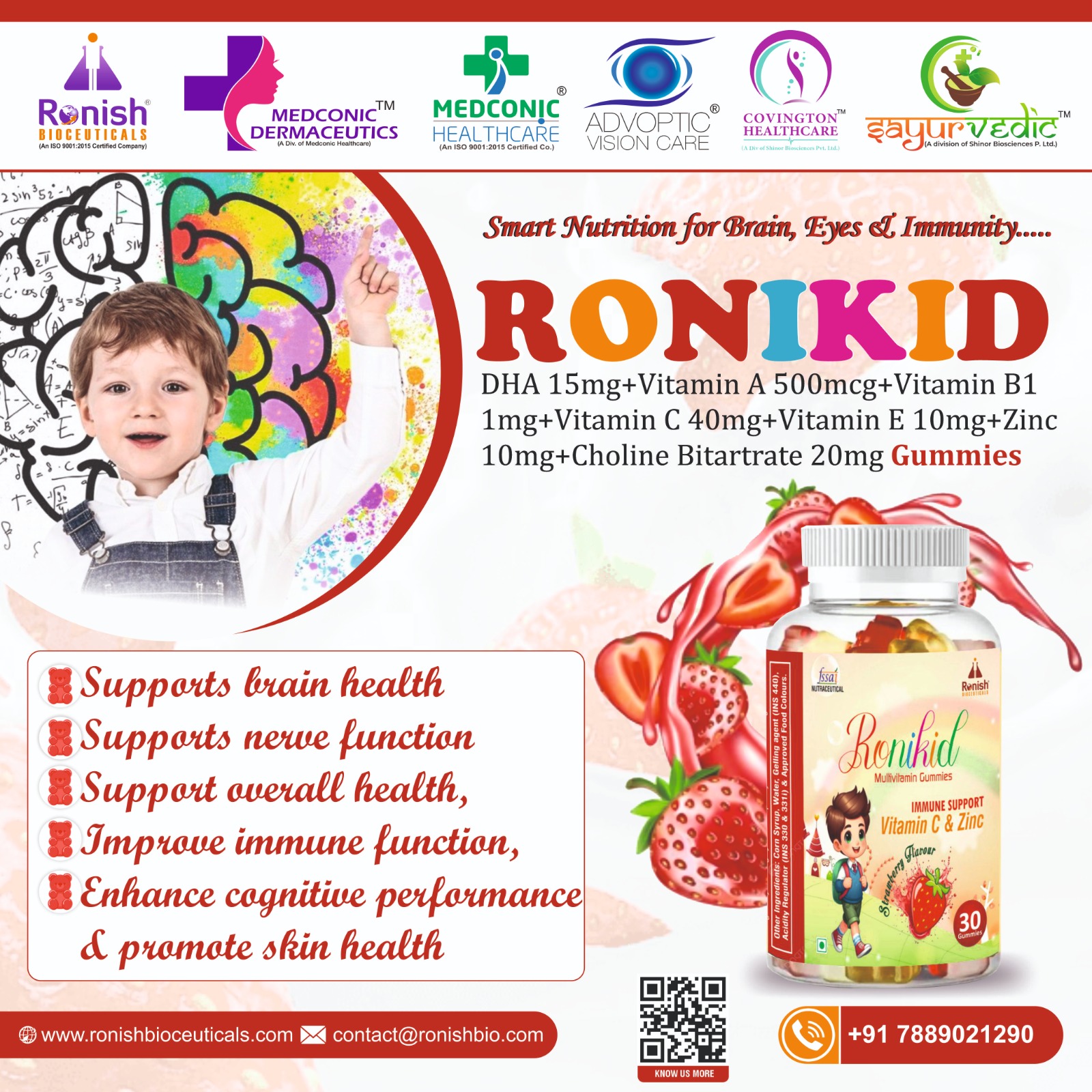 PCD Pharma Franchise for RONIKID Multivitamin Gummies